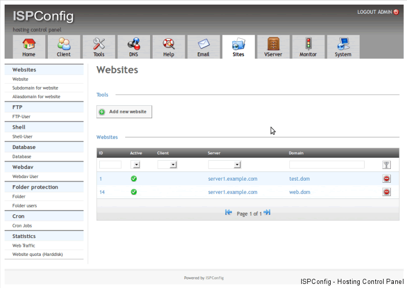 ISPConfig | Serveurs dédiés avec ISPConfig 3 | Serveur vps debian ...